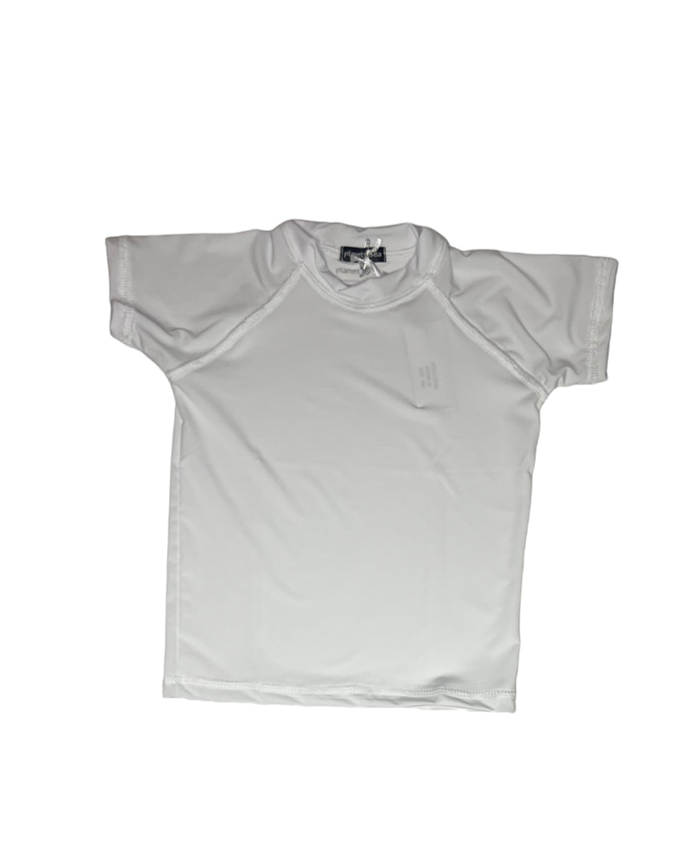 White Short Sleeve rash guard – Beach Bums BK
