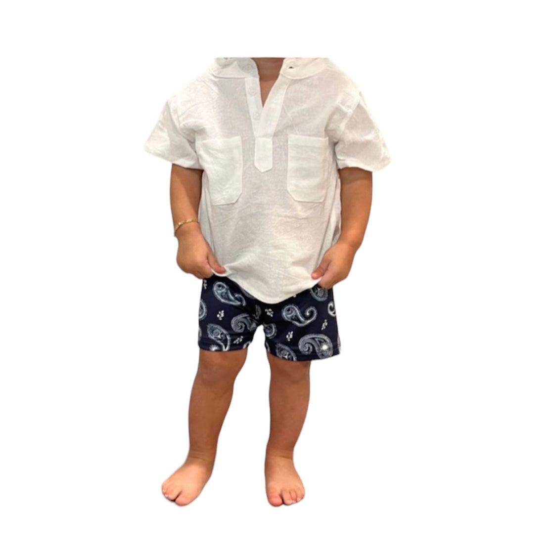 White short sleeve Linen shirt – Beach Bums BK